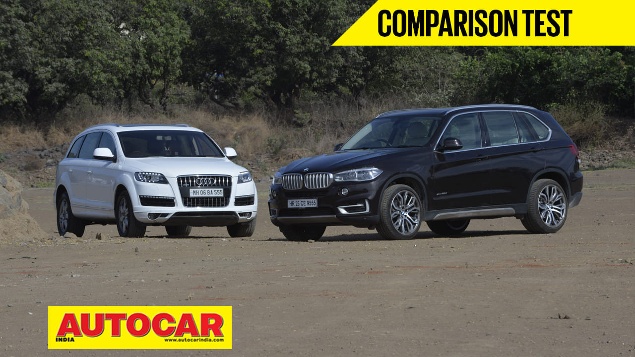 New BMW X5 vs Audi Q7 video comparison | Autocar India
